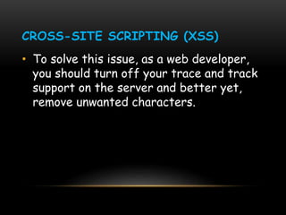 Common Security Issues on the Internet | PPTX