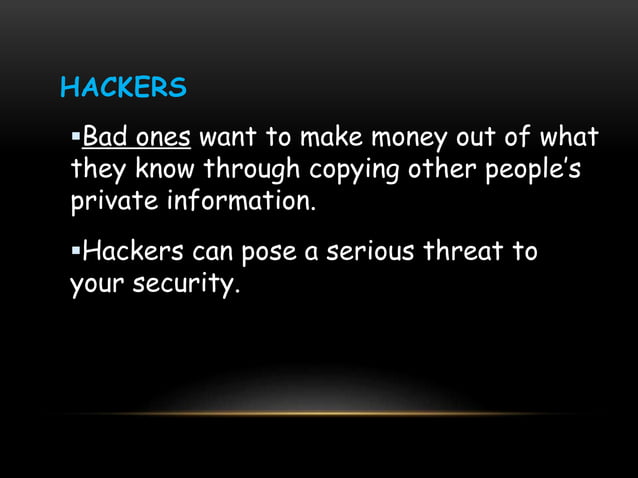 Common Security Issues on the Internet | PPTX