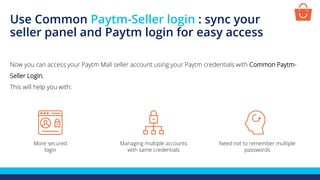 Common seller Paytm login English | PPT | Free Download