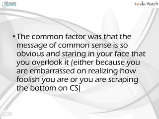 Common Sense 101 - so much to learn about CS | PDF