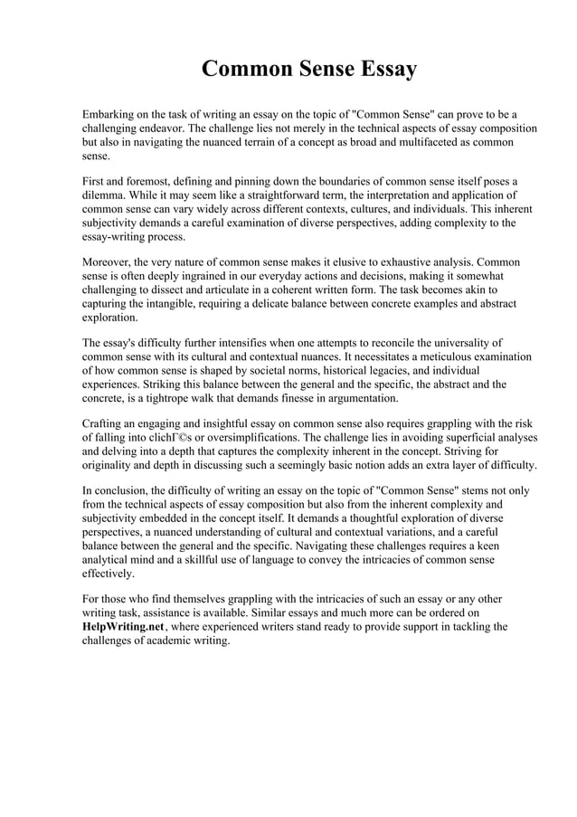 Common Sense Essay.pdf
