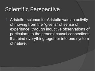 Common sense in philosophical and scientific perspective | PPT