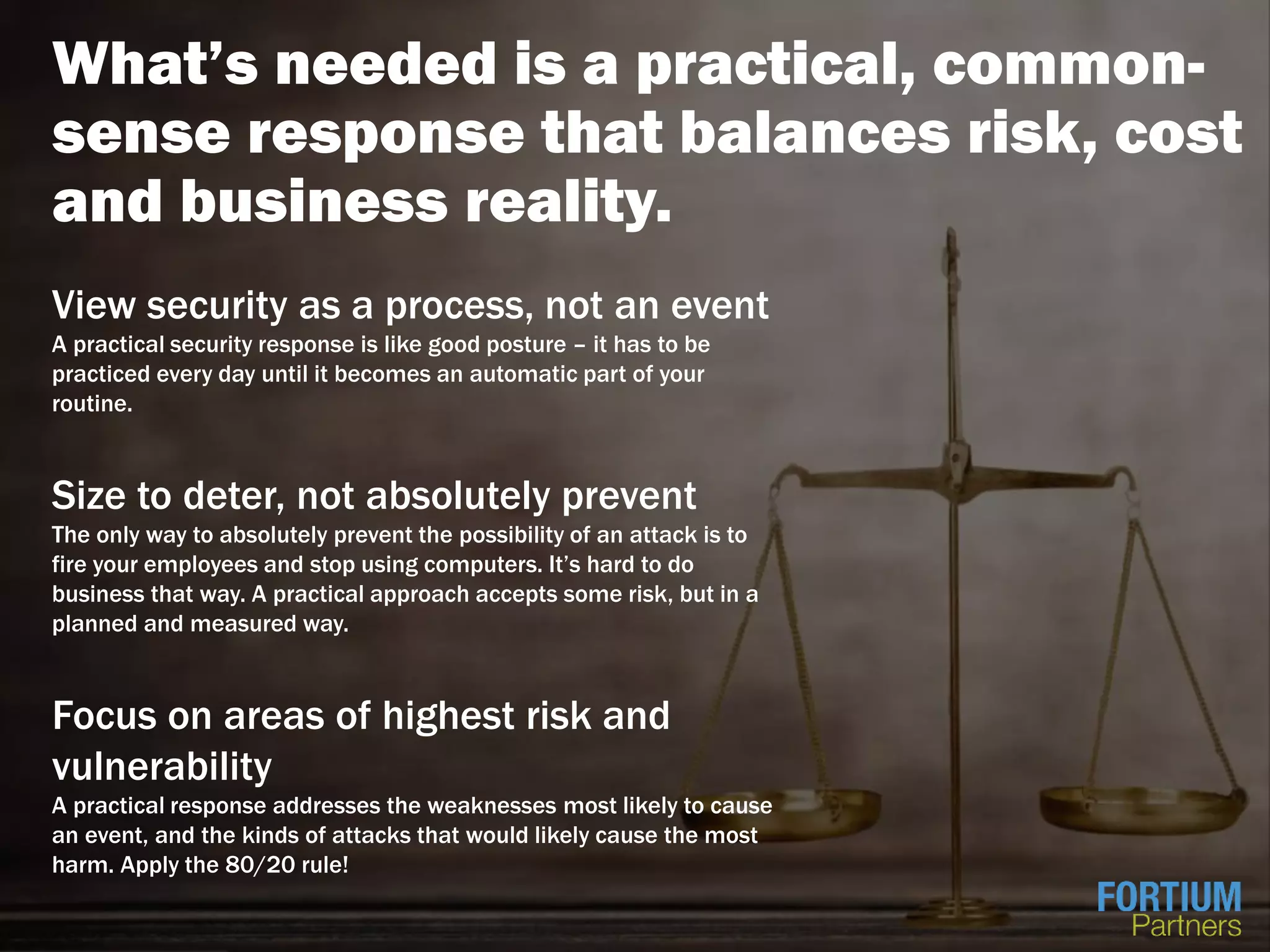 Common sense security by Fortium Partners | PPTX | Crime & Harmful Acts ...