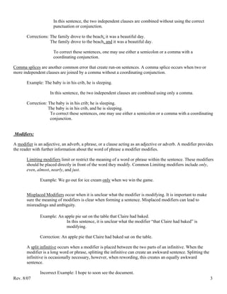 Common sentenceerrors | PDF