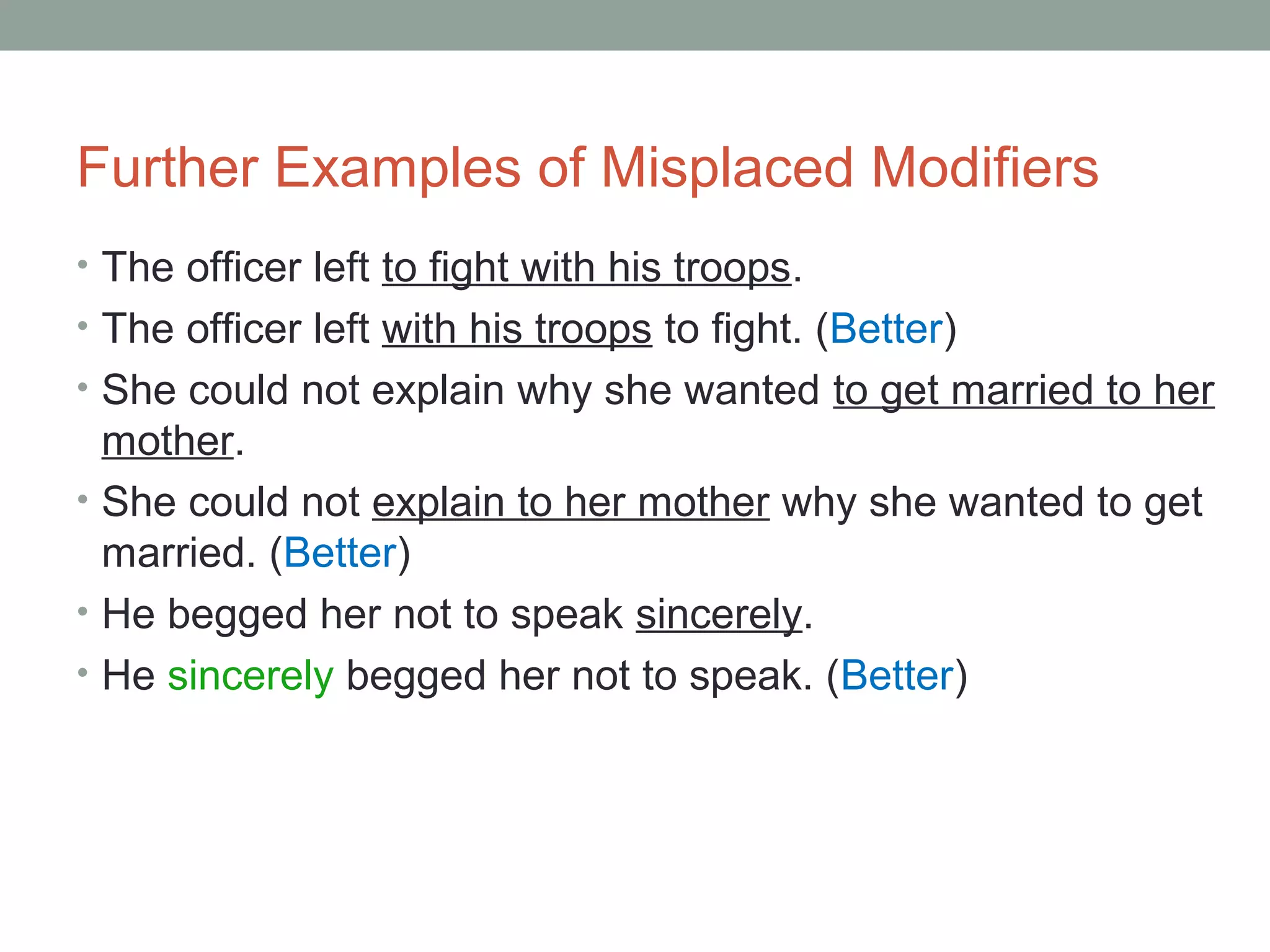 Common Sentence Faults or Errors and how to correct them | PPT