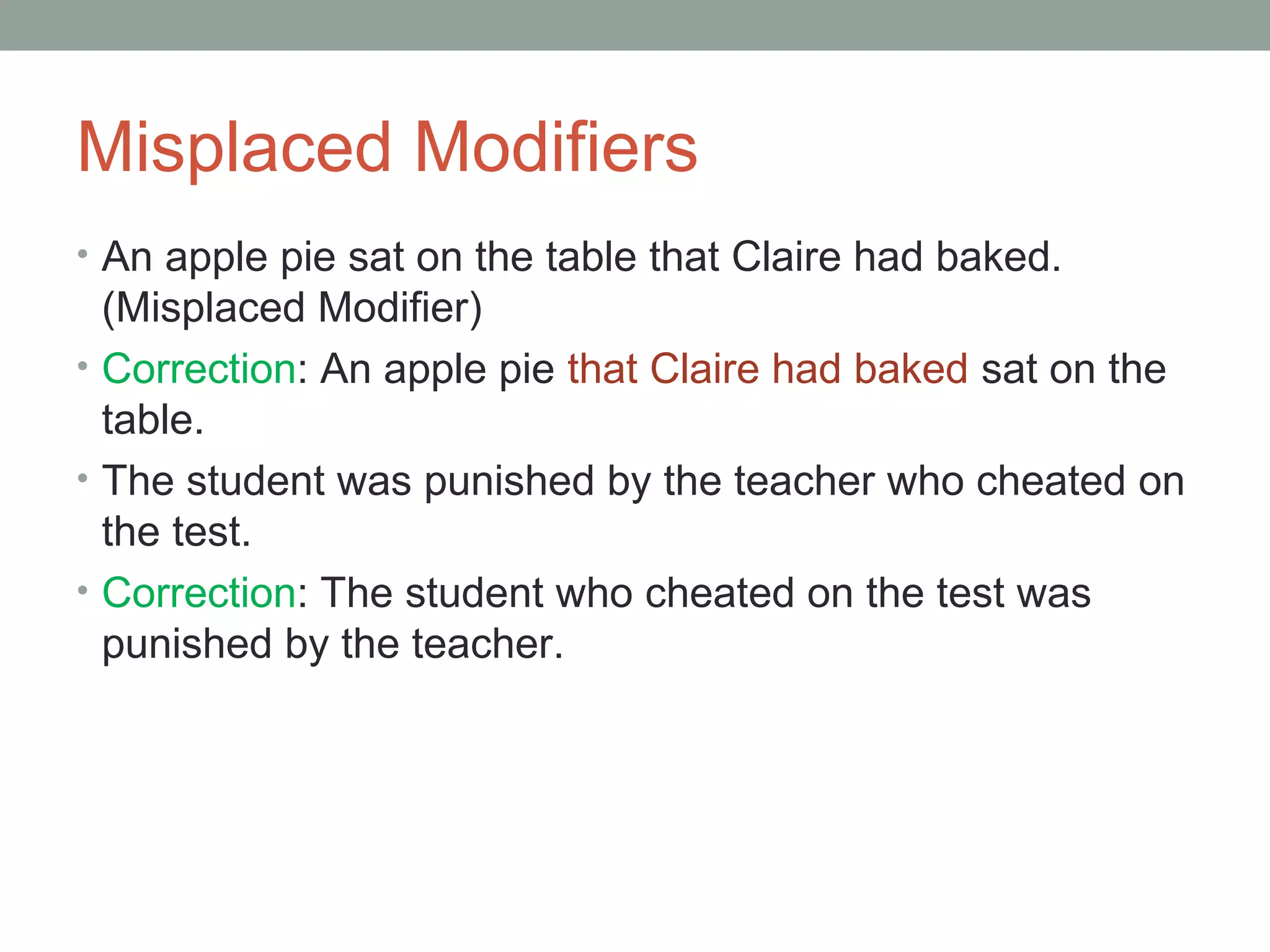 Common Sentence Faults or Errors and how to correct them | PPT