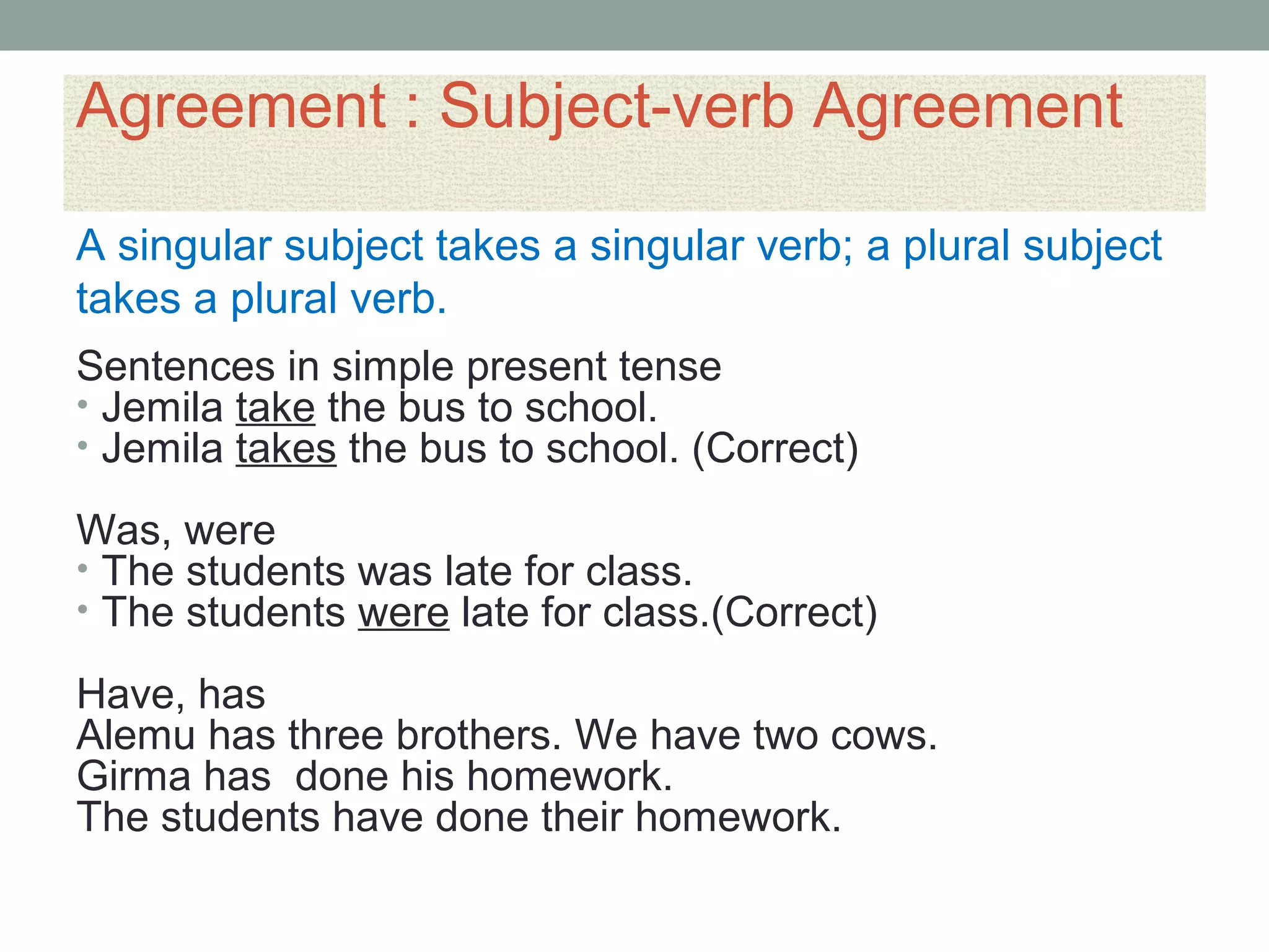 Common Sentence Faults or Errors and how to correct them | PPT
