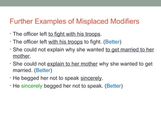 Common Sentence Faults or Errors and how to correct them | PPT