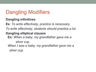 Common Sentence Faults or Errors and how to correct them | PPT