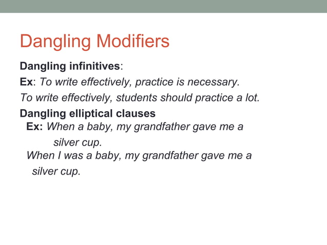Common Sentence Faults or Errors and how to correct them | PPT