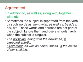 Common Sentence Faults or Errors and how to correct them | PPT