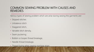 Common sewing machine troubles | PPTX