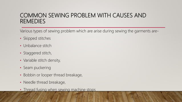 Common sewing machine troubles | PPTX | Needlework | Arts and Crafts