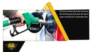 Common Signs of Bad Fuel in the Gas Tank | PPTX