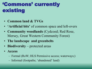 Commons in the Rural Urban Fringe | PPTX