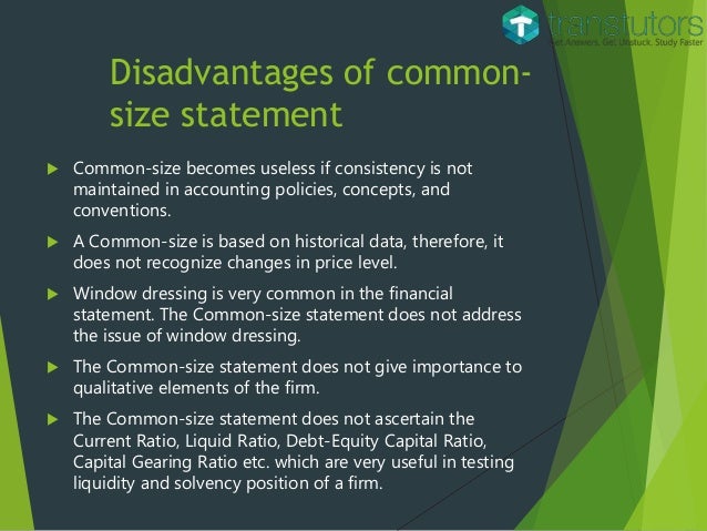 Common Size Income Statement and Balance Sheet | Accounting