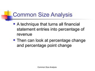 "Common Size Analysis" in Minneapolis 2011 | PPT | Business Accounting ...