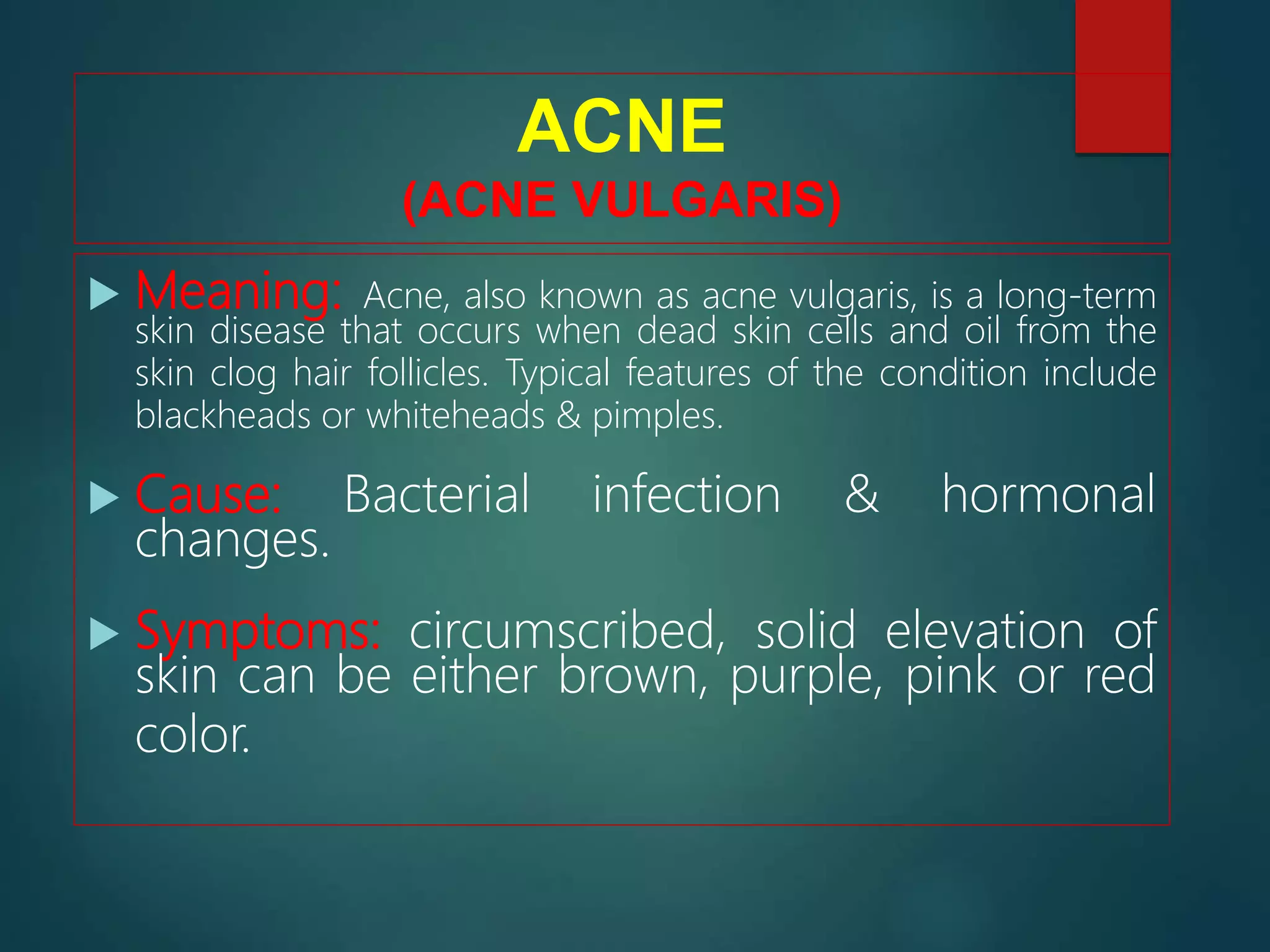 Common Skin Diseases | PPT
