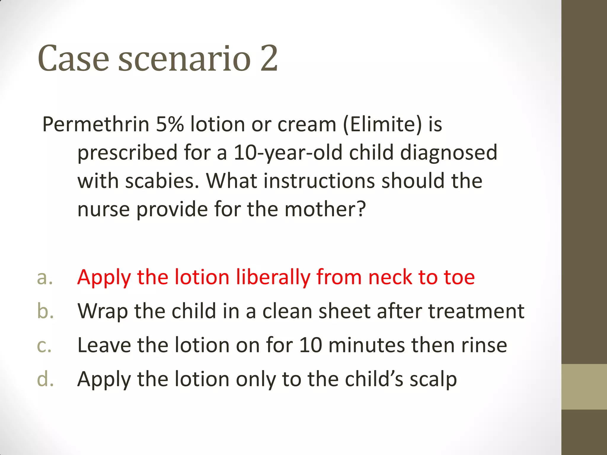 Common skin problem postest | PDF