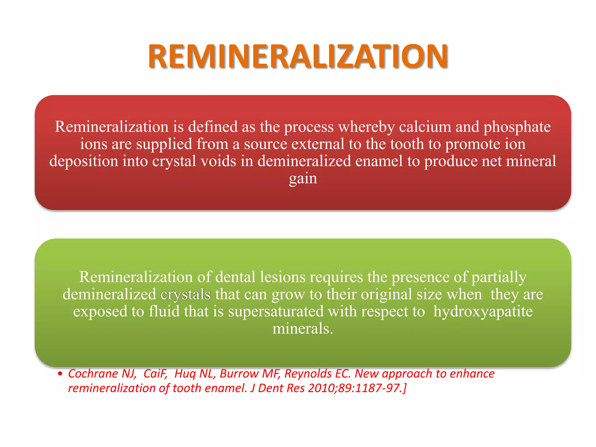 Remineralization | PPTX