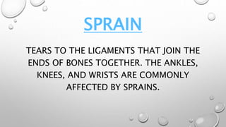 Common Sports Injuries | PPTX