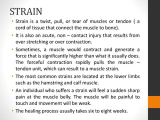 Common sports injuries | PPTX