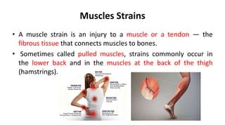 Bachelor in education notesCommon sports injuries.pptx | Death, Injury ...