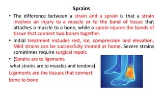 Bachelor in education notesCommon sports injuries.pptx | Death, Injury ...