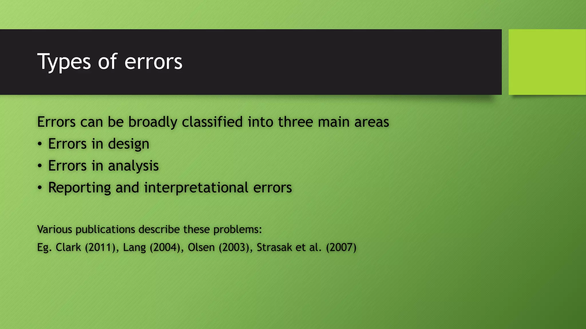 Common statistical errors in medical publications | PDF
