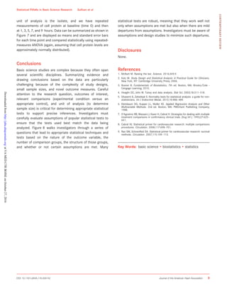 Common statistical pitfalls in basic science research | PDF