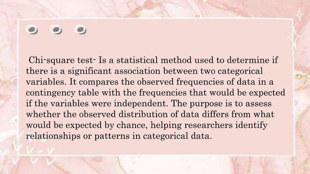 Common Statistical tools and guides test | PPT