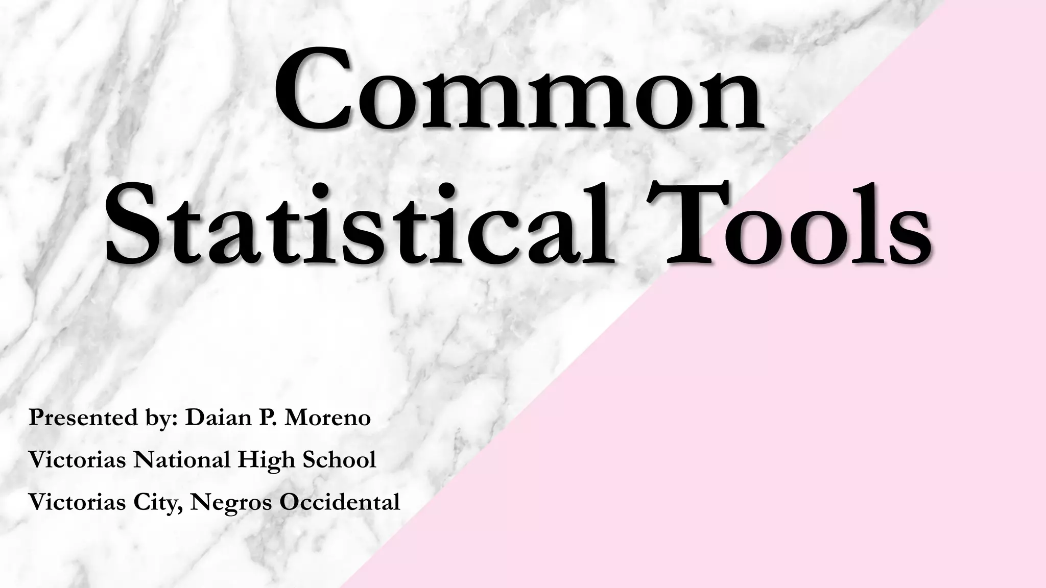 Practical Research 2 Chapter 3: Common Statistical Tools | PDF