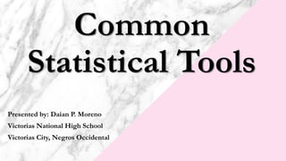 Practical Research 2 Chapter 3: Common Statistical Tools | PDF
