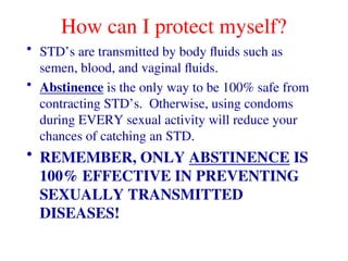 Common Sexually Transmitted Diseases ppt | PPT