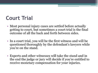 Common steps in a personal injury lawsuit | PPT