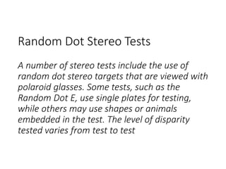 Common stereopsis test | PPT