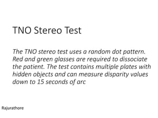 Common stereopsis test | PPT