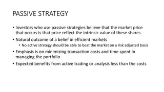 Common stocks strategy and analysis | PPTX