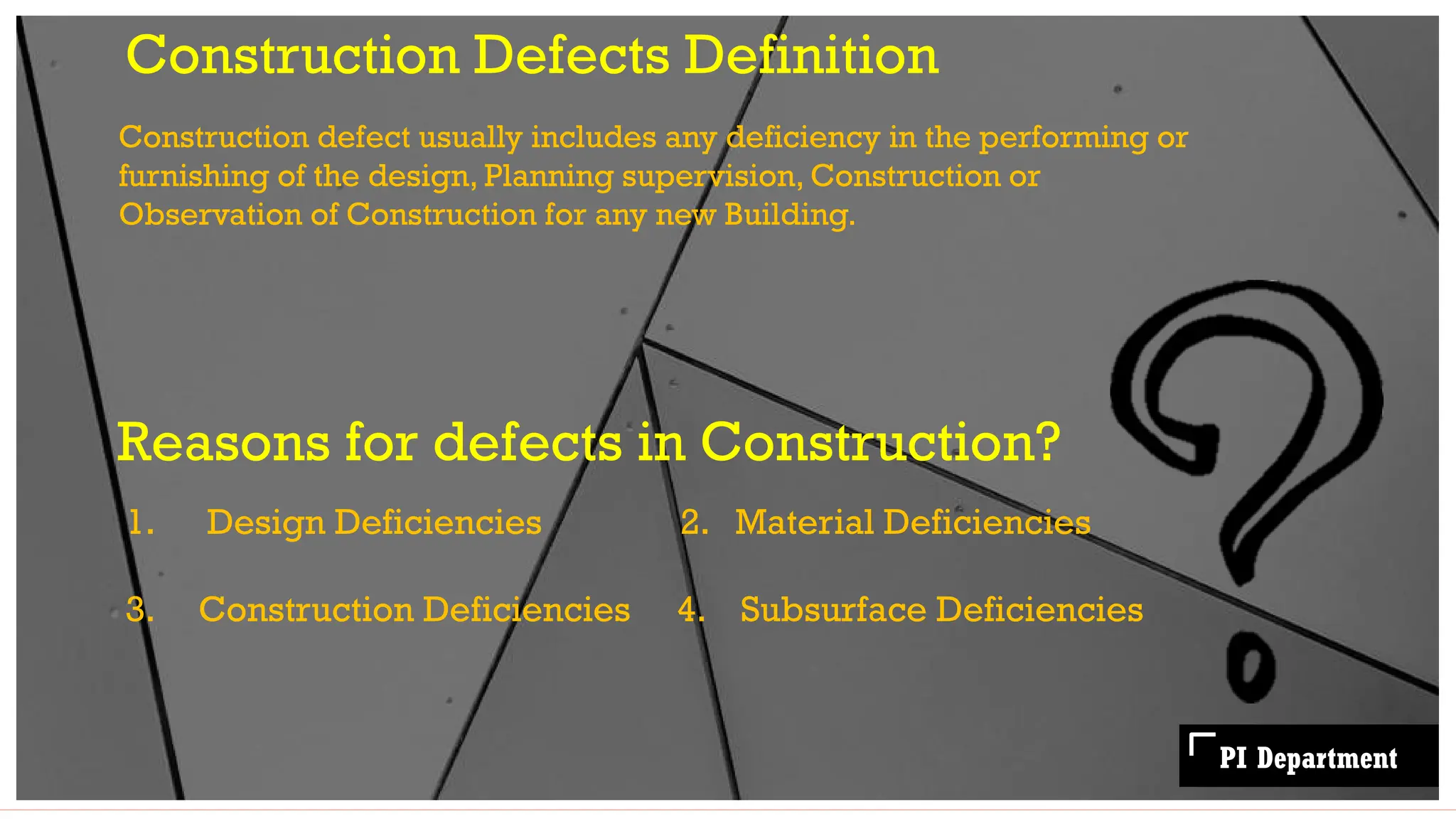 Common Structural Defects in building construction | PPTX