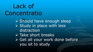 Common student problems | PPTX