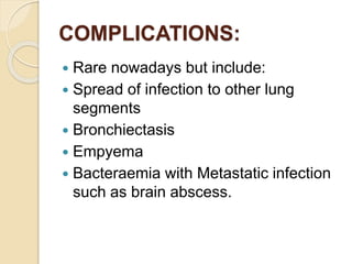 Common suppurative diseases of lung- Bronchiectasis...! | PPTX