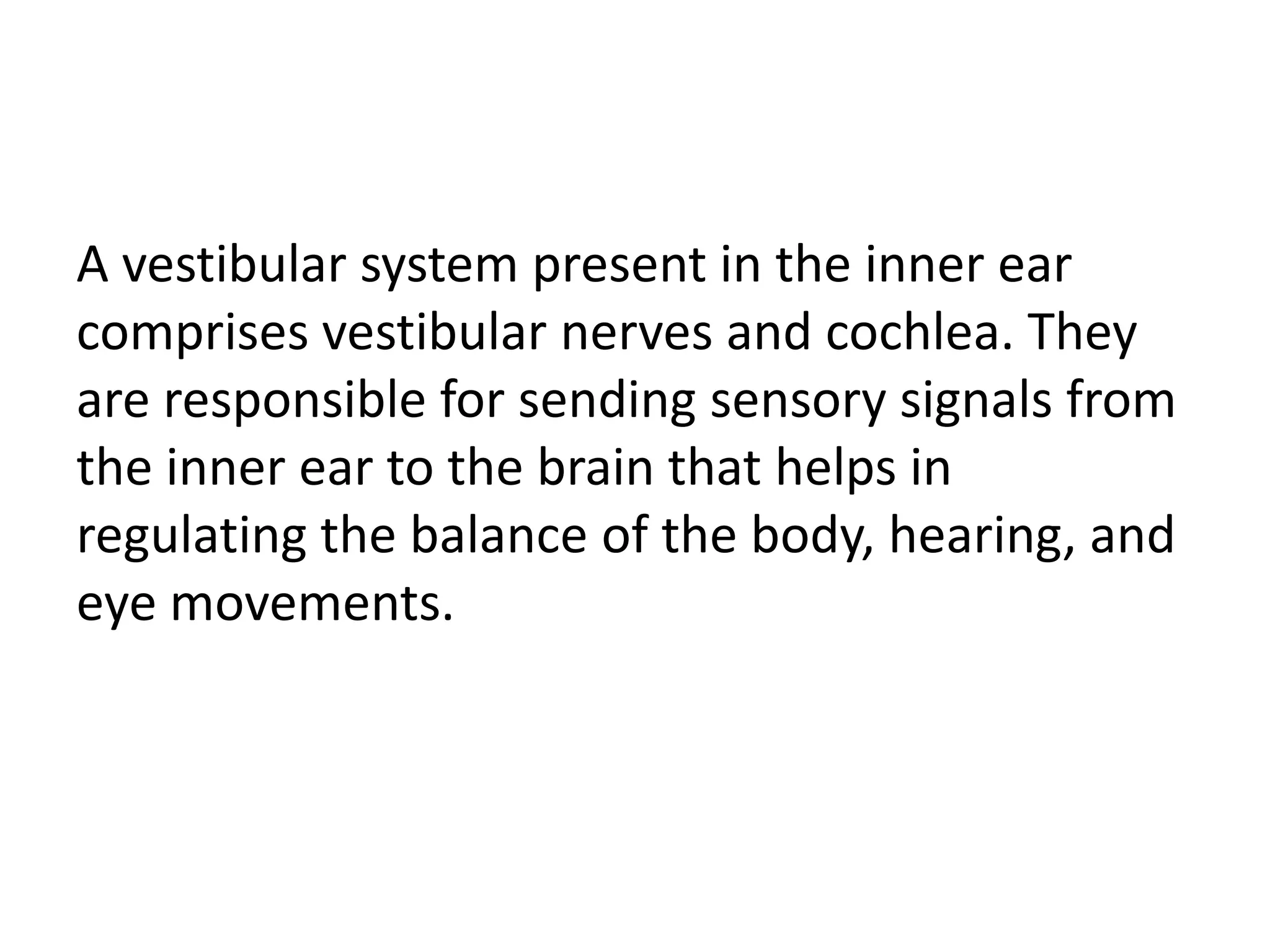 Common symptoms of vestibular disorders | PPTX