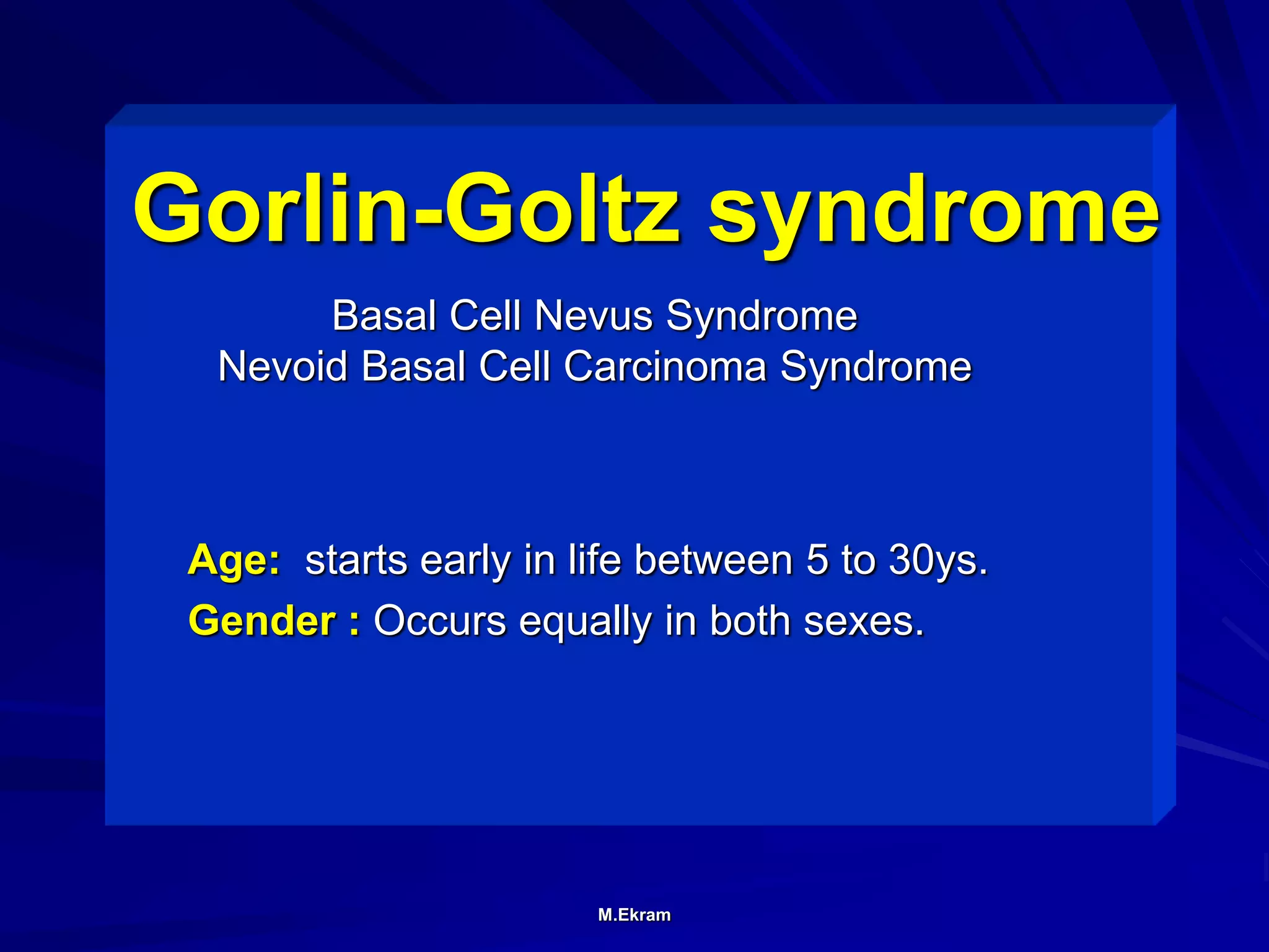 Common syndromes affecting the head & neck | PPT