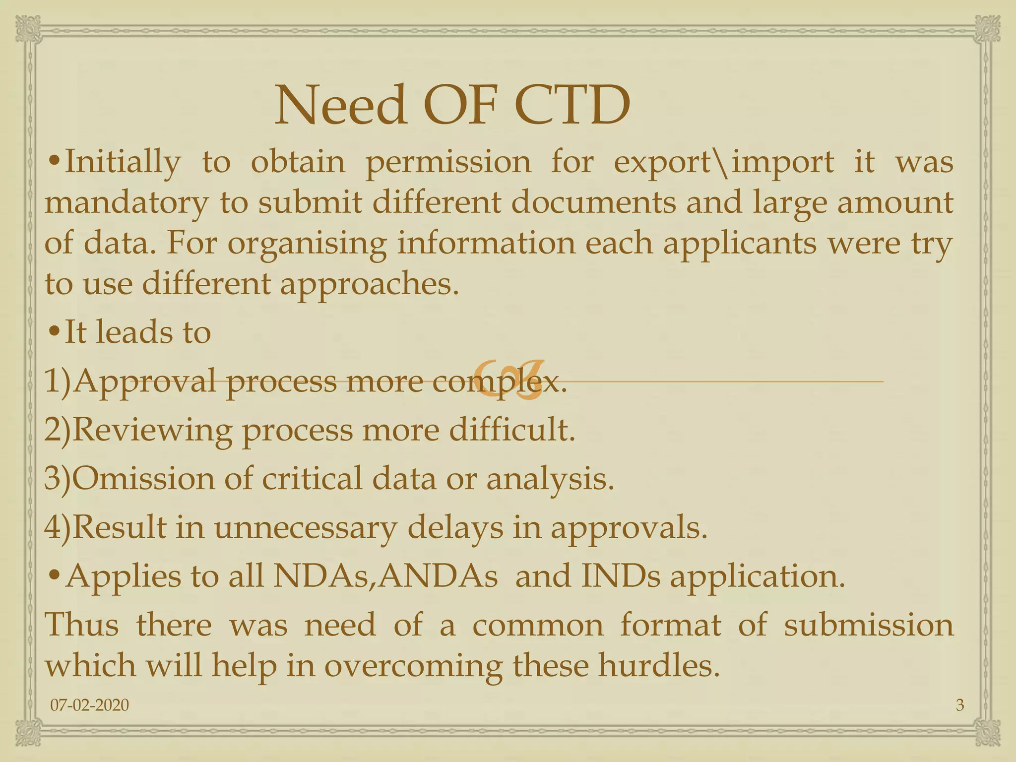 Common techanical document(ctd) | PPTX