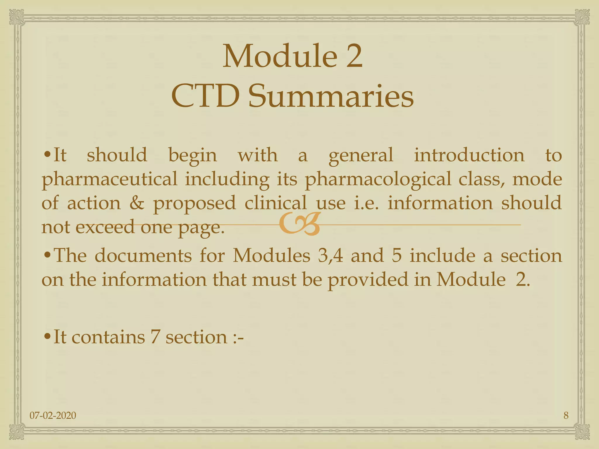 Common techanical document(ctd) | PPTX