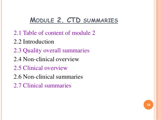 Common Technical Document
