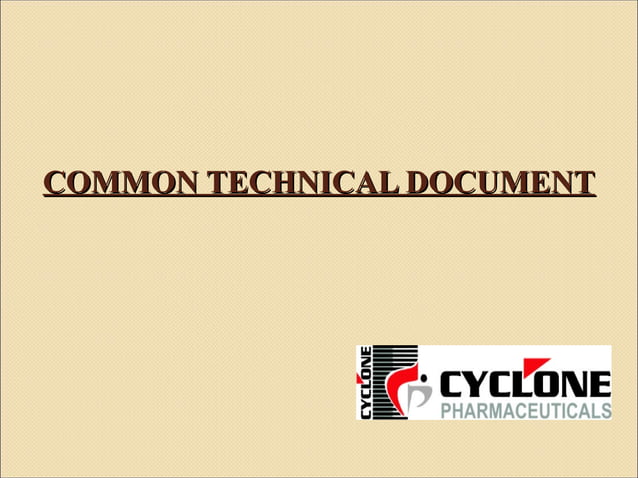 Common technical document | PPT