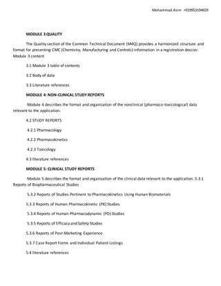 Common technical document (CTD) and electronic common technical ...