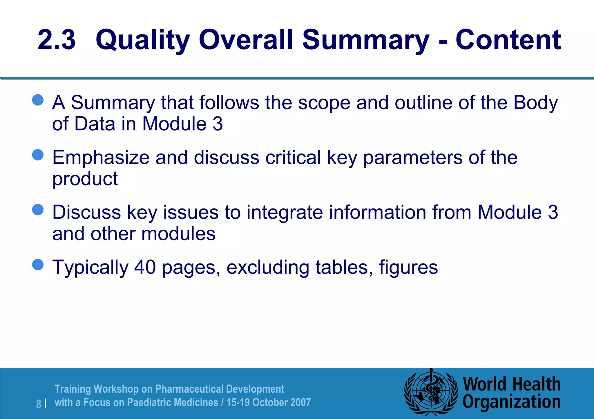 Common technical document (CTD – ICH) | PPT