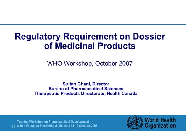 Common technical document (CTD – ICH) | PPT | Pharmaceutical Industry ...